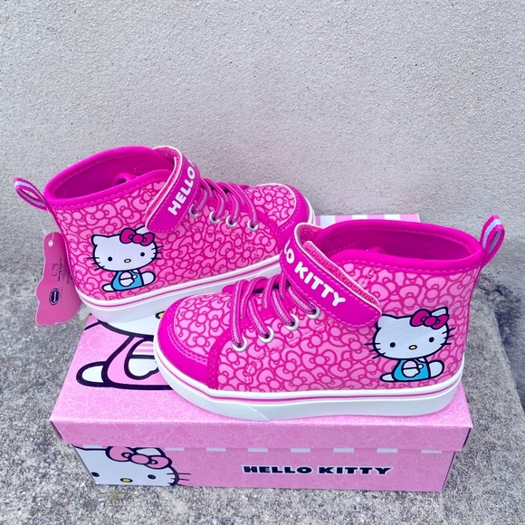 Hello Kitty | Shoes | Sanrio Hello Kitty Kids Pink High Top Canvas ...